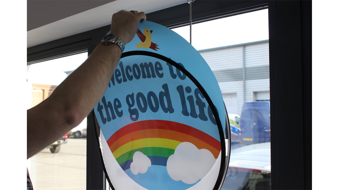 LumiDisc Circular LED Light Panel Graphic Display - W&Co