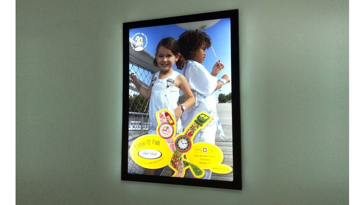 Slim Acrylic Lightbox | LumiFrame Slimline LED Light Box - W&Co