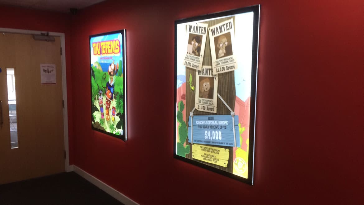 Slim Acrylic Lightbox | LumiFrame Slimline LED Light Box - W&Co