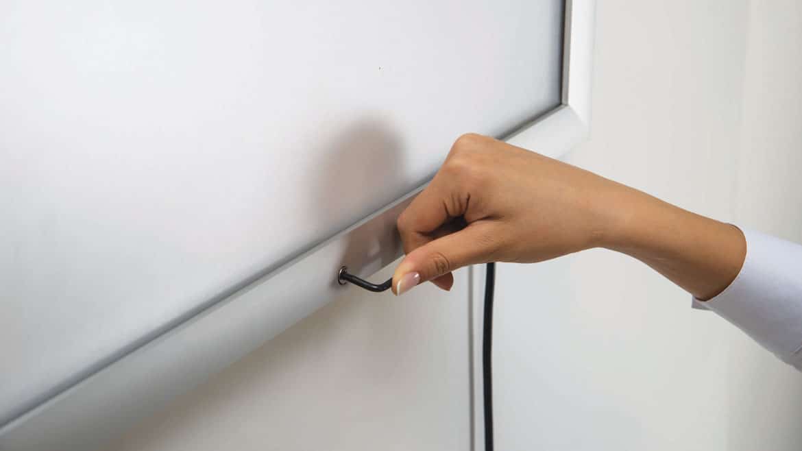 Outdoor Lockable Lightbox | External Slim LED Light Box - W&Co