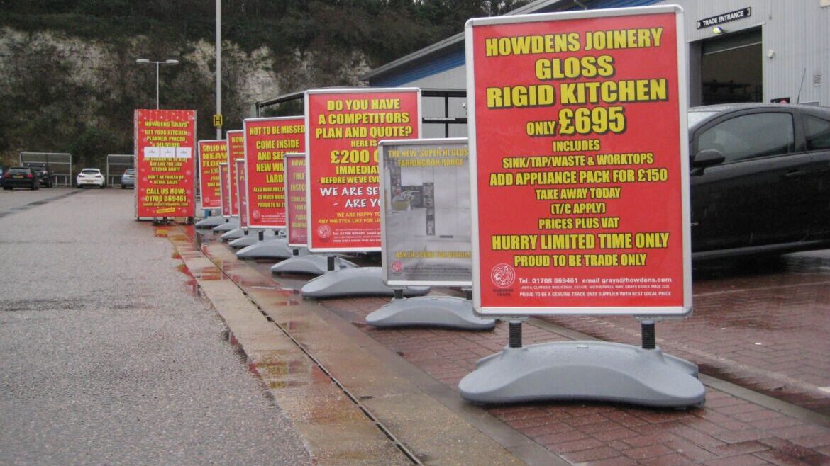 Large Pavement Sign | Saturn Forecourt Sign | A0 & A1 Poster Size