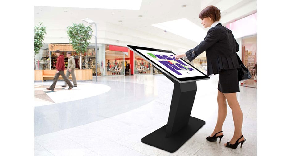 Digital Kiosk Ordering Interactive Touch Screen Kiosk Hi Res Stock