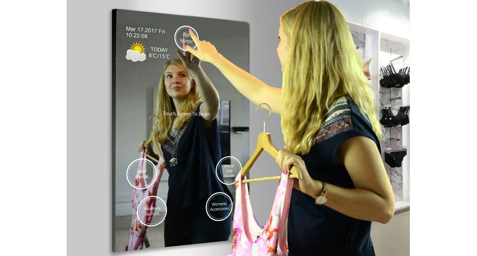 Magic Mirror Touch Screen Digital Signage Interative Display