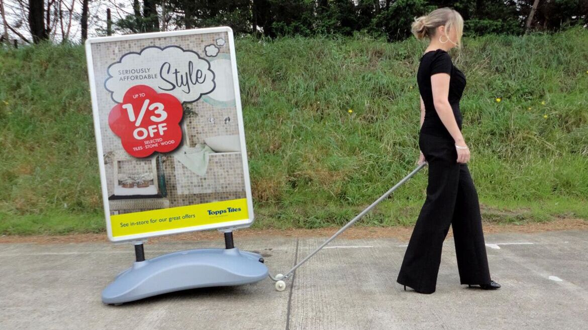 Large Pavement Sign | Saturn Forecourt Sign | A0 & A1 Poster Size