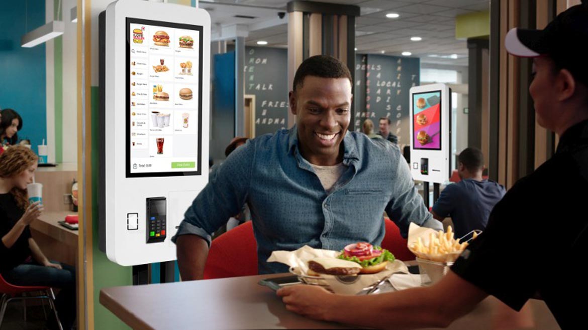 Digital Self Service Kiosk - Touch Screen Self Ordering System