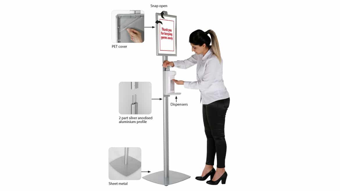 Freestanding Hand Sanitiser Station - W&Co