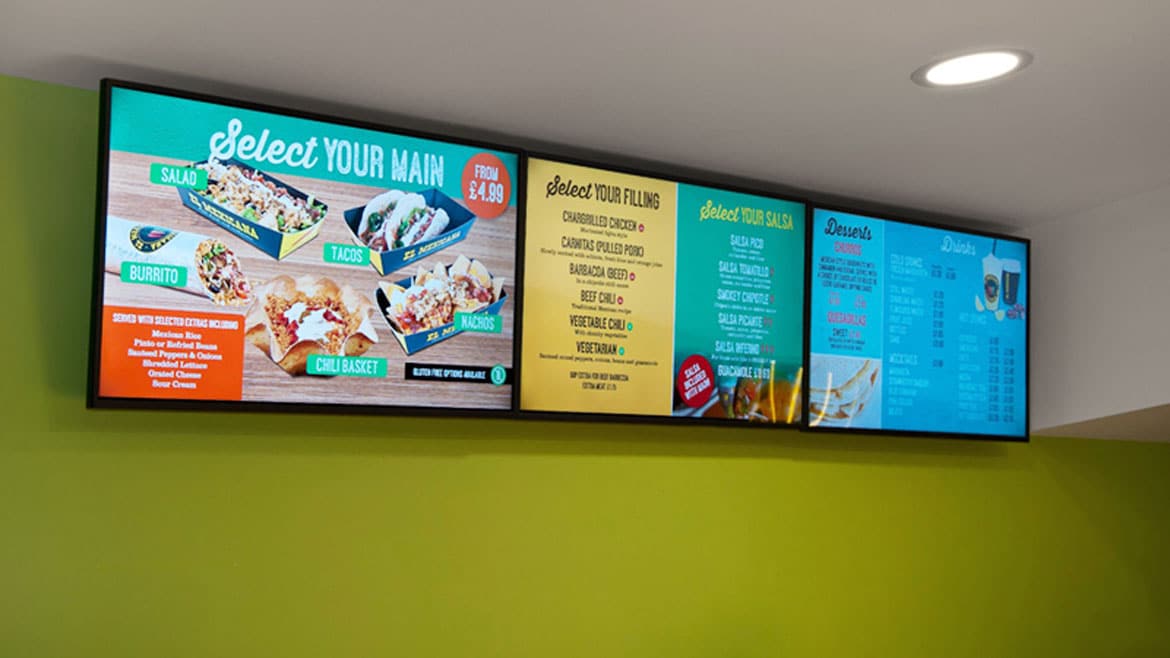 Digital Menu Boards | Restaurant Digital Menu Display Screens