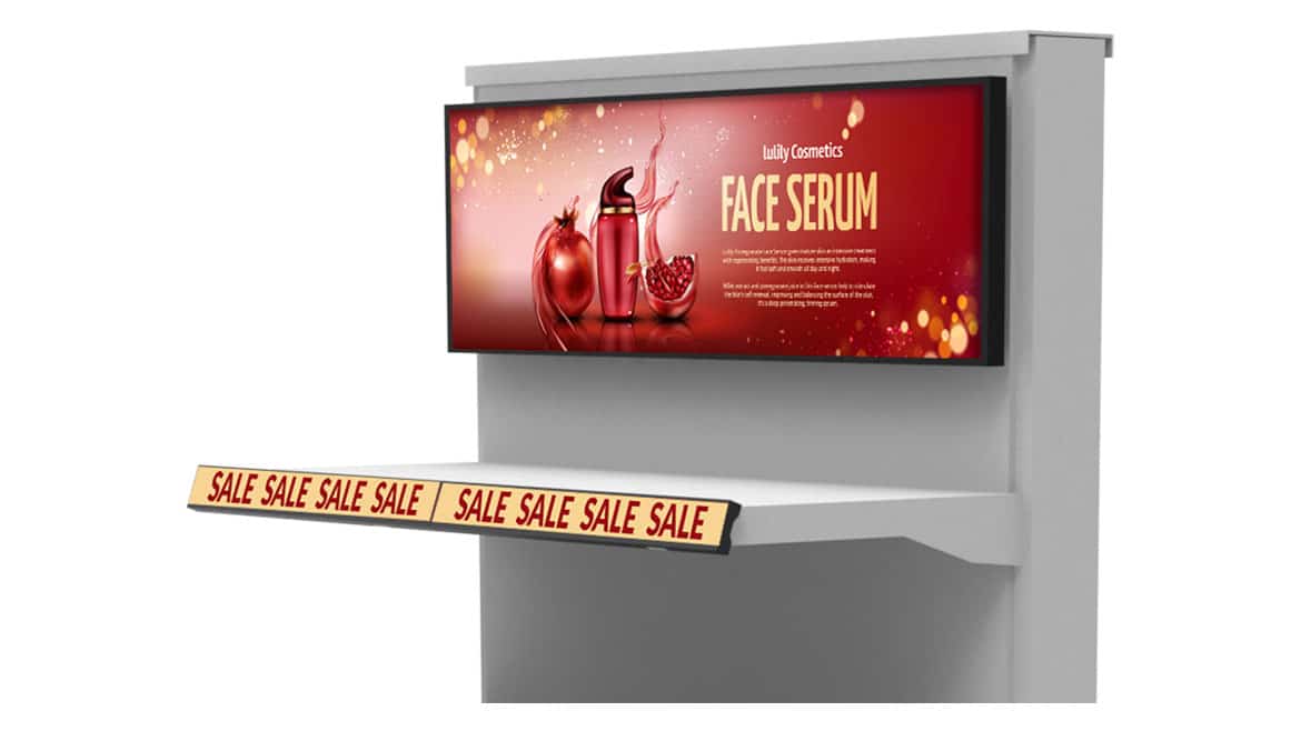 Super Wide Stretch Digital Screens | Digital Shelf Displays
