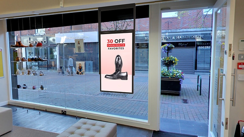 Ultra High Brightness Double-Sided Digital Window Display