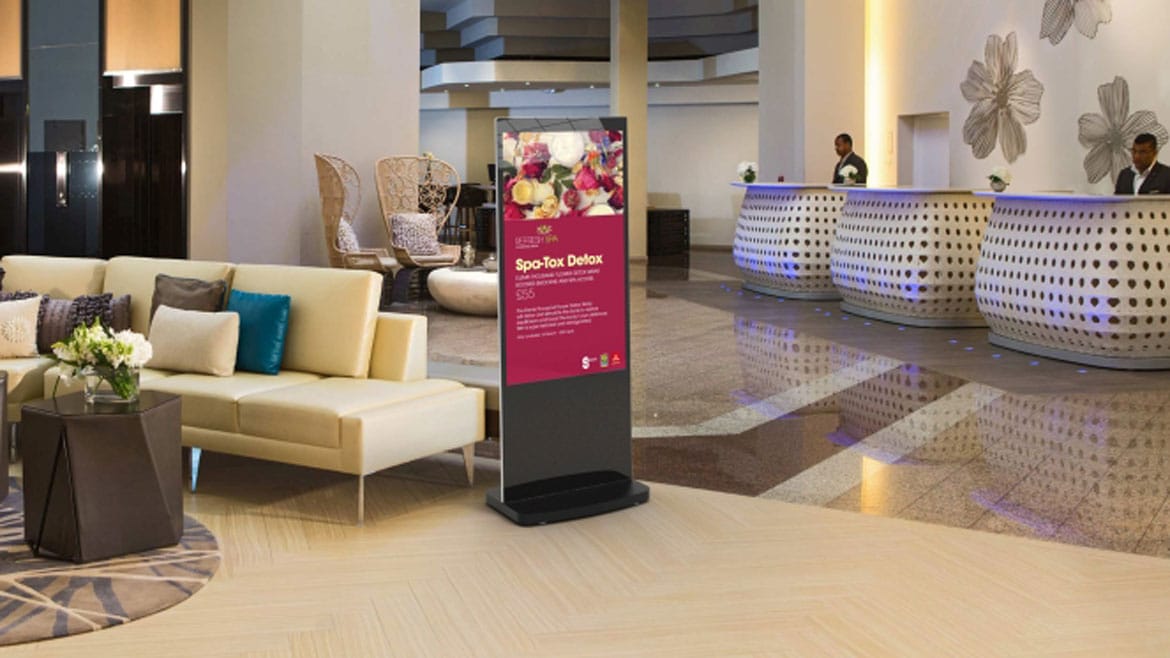 Freestanding Digital Screens | Portable Digital Signage Displays
