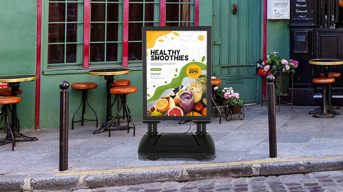 LED Illuminated Pavement Sign | Backlit A-Board