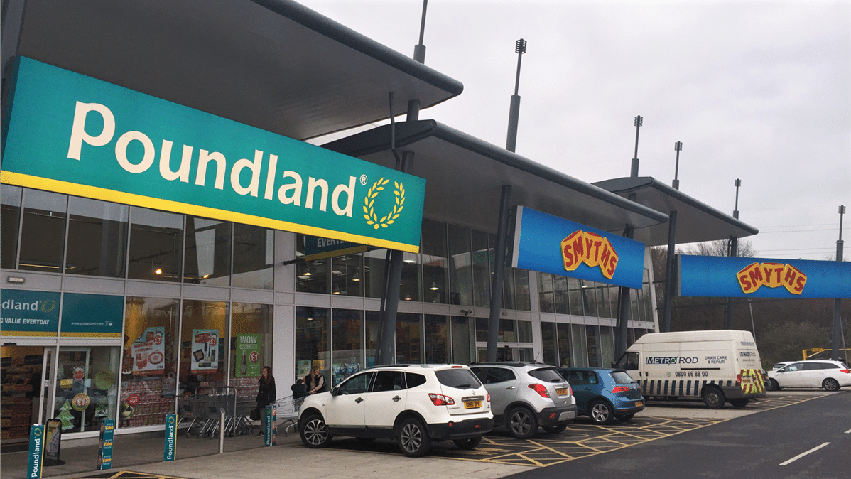 Flex Face Signs | Large Retail Park Signage - W&Co