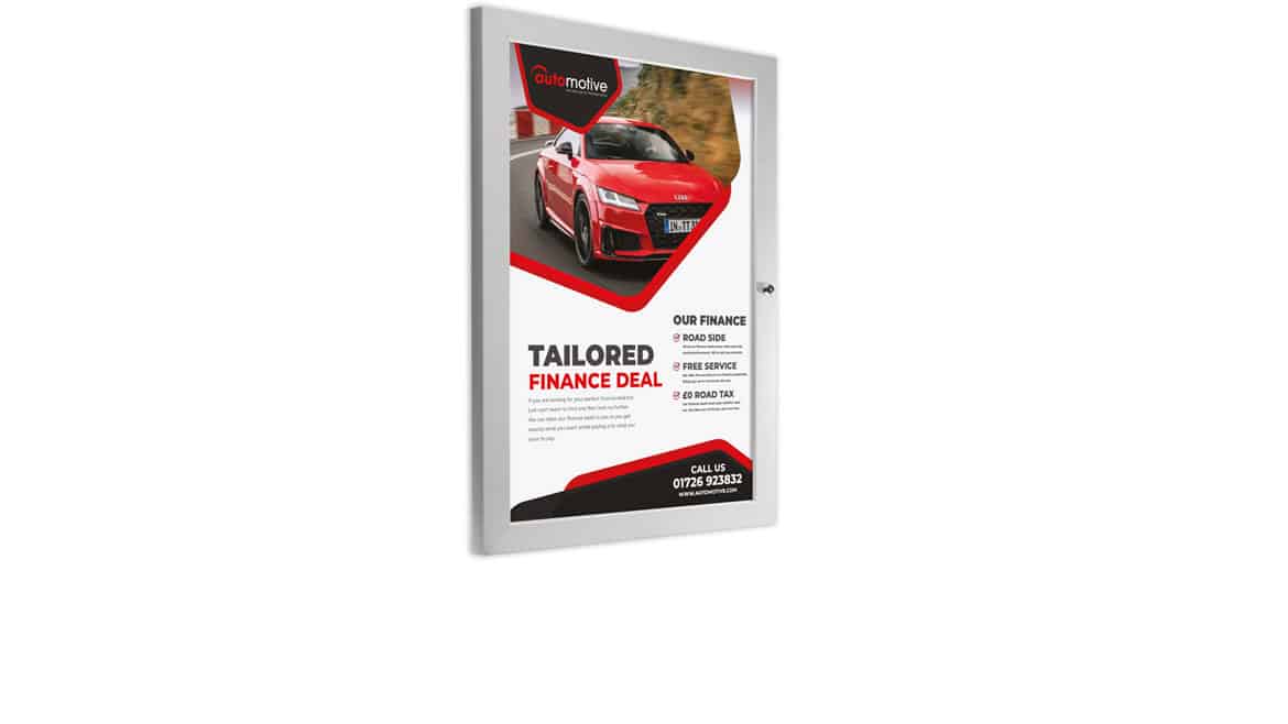 Lockable Poster Case | Lockable Outdoor Display Cases - W&Co