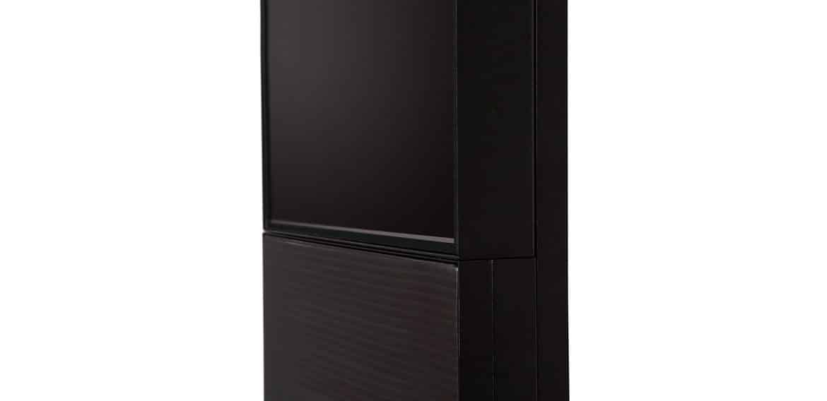 Freestanding Digital Screen Fabric Totem Double-Sided Display