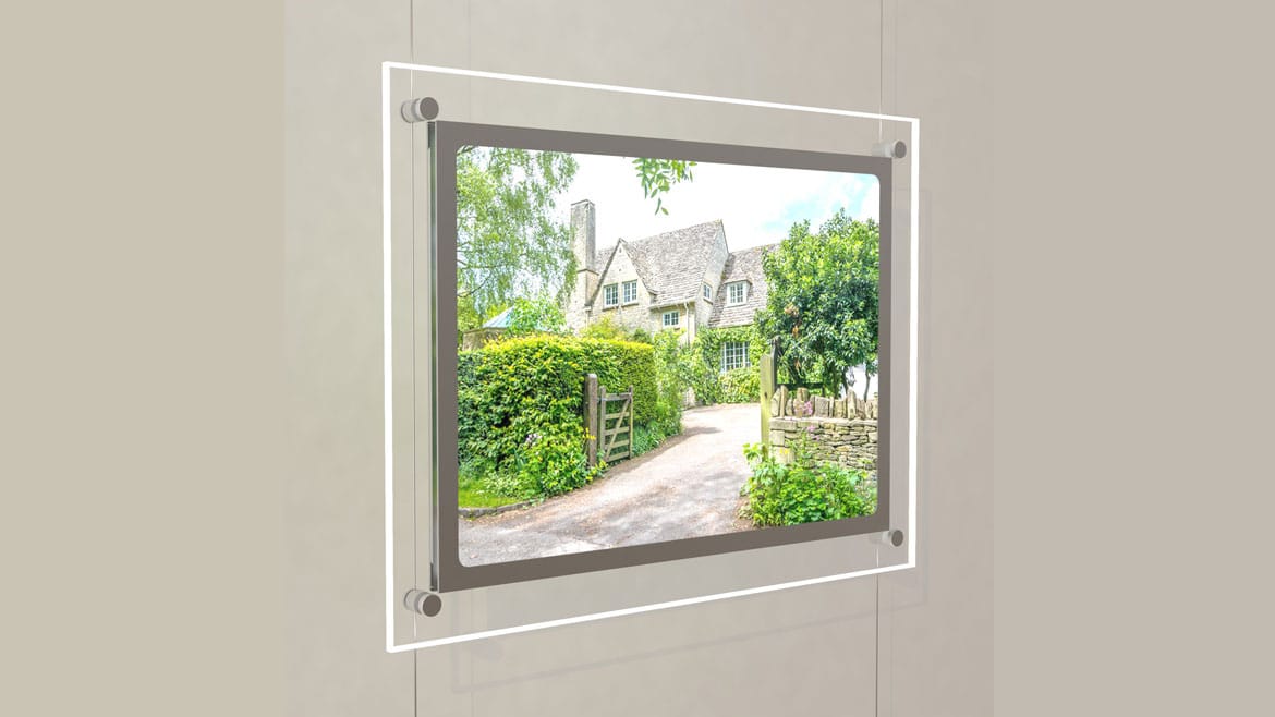 Window Light Pocket | Slim Estate Agent Illuminated Displays- W&Co