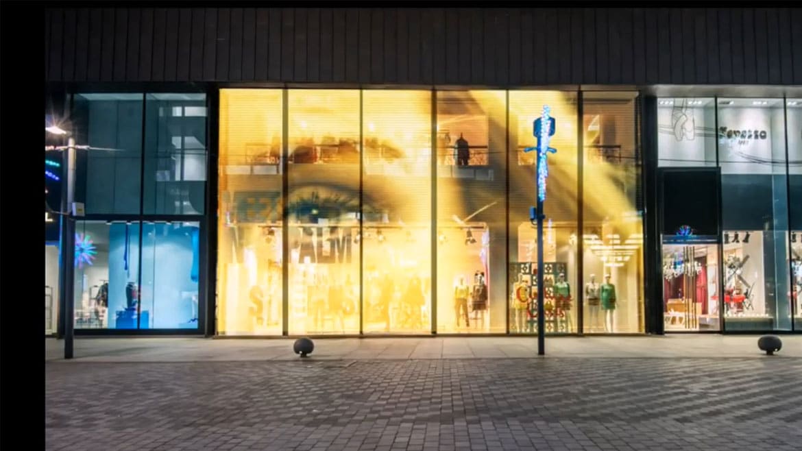 See-Through Digital Film | Transparent Window LED Film